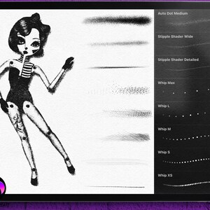 16 Whip Shading Stipple Brushes for Procreate, Tattoo Brushes Procreate ...