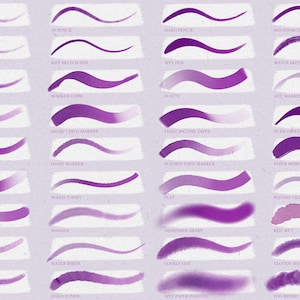 66 Wet and Soft Procreate Brushes With 5 Bonus Paper Textures for ...