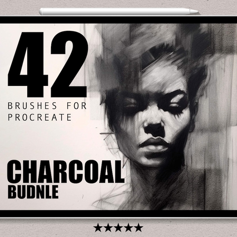 Charcoal Drawing Abstract - Etsy UK
