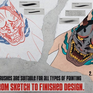 Tattoo Ultimate Kit for Procreate, Tattoo Shading Brushes, Stippling ...