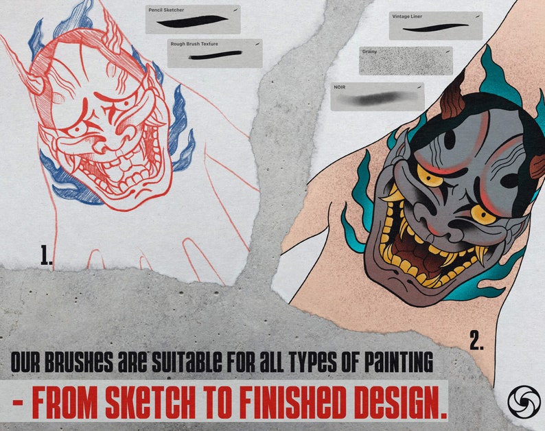 Tattoo Ultimate Kit for Procreate Tattoo Shading Brushes - Etsy