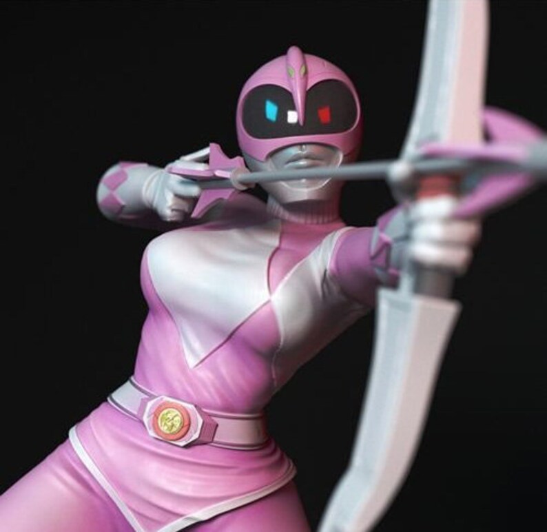 Pink Ranger Power Rangers STL 3D Print Game Character STL - Etsy España