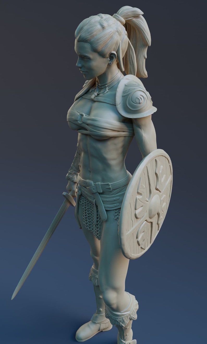 Sexy Female Gladiator STL 3D Print History Character STL - Etsy