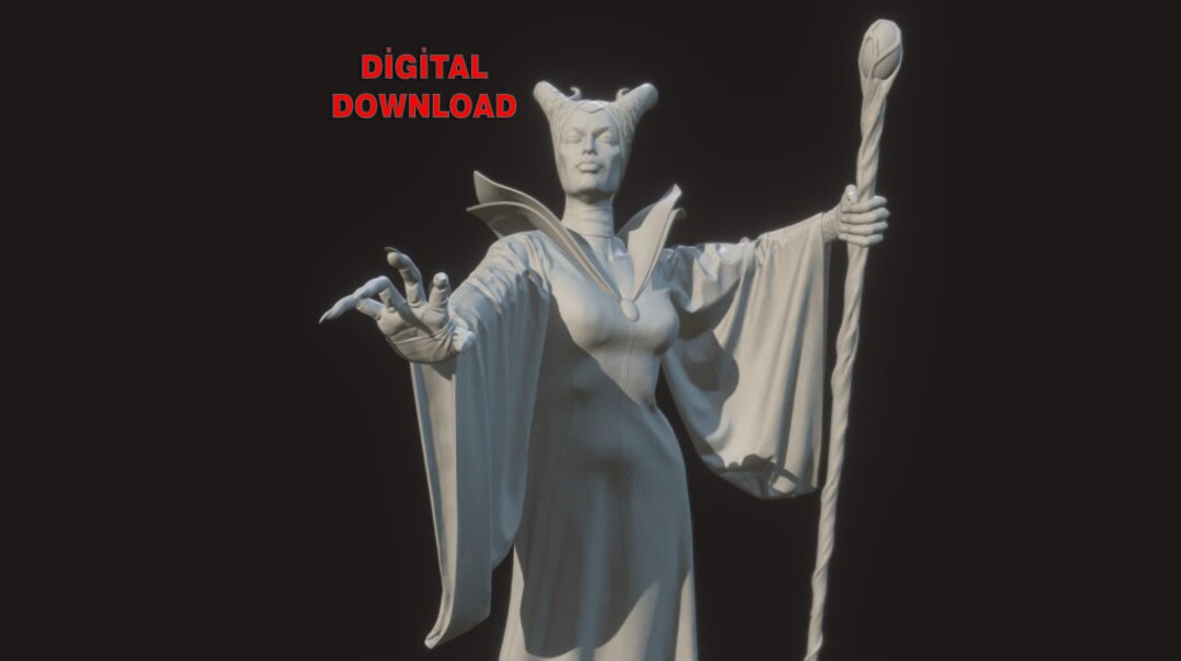 Maleficent and Thrall STL Game Character STL Movies - Etsy