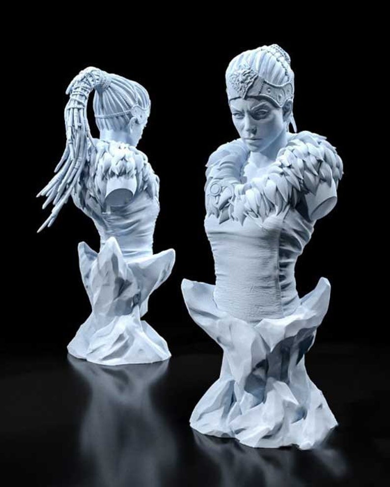 Senua STL Figure Statue STL 3D Print Hellblade Game Character - Etsy