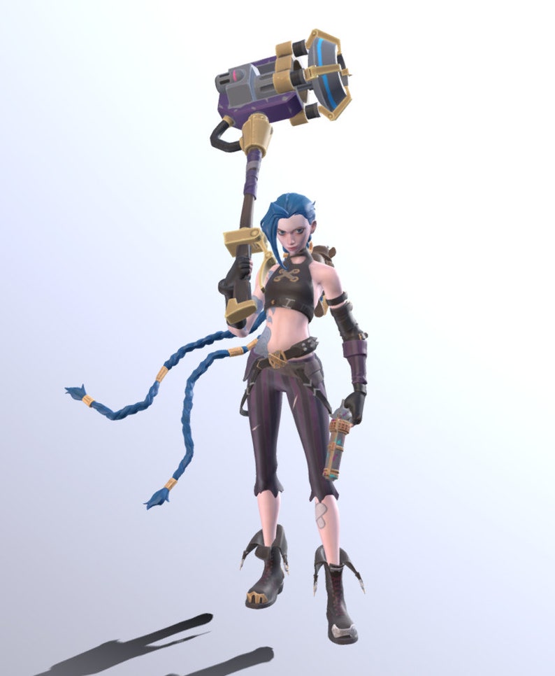 Jinx League of Legends 3D Model Jinx STL Figure Statue STL - Etsy