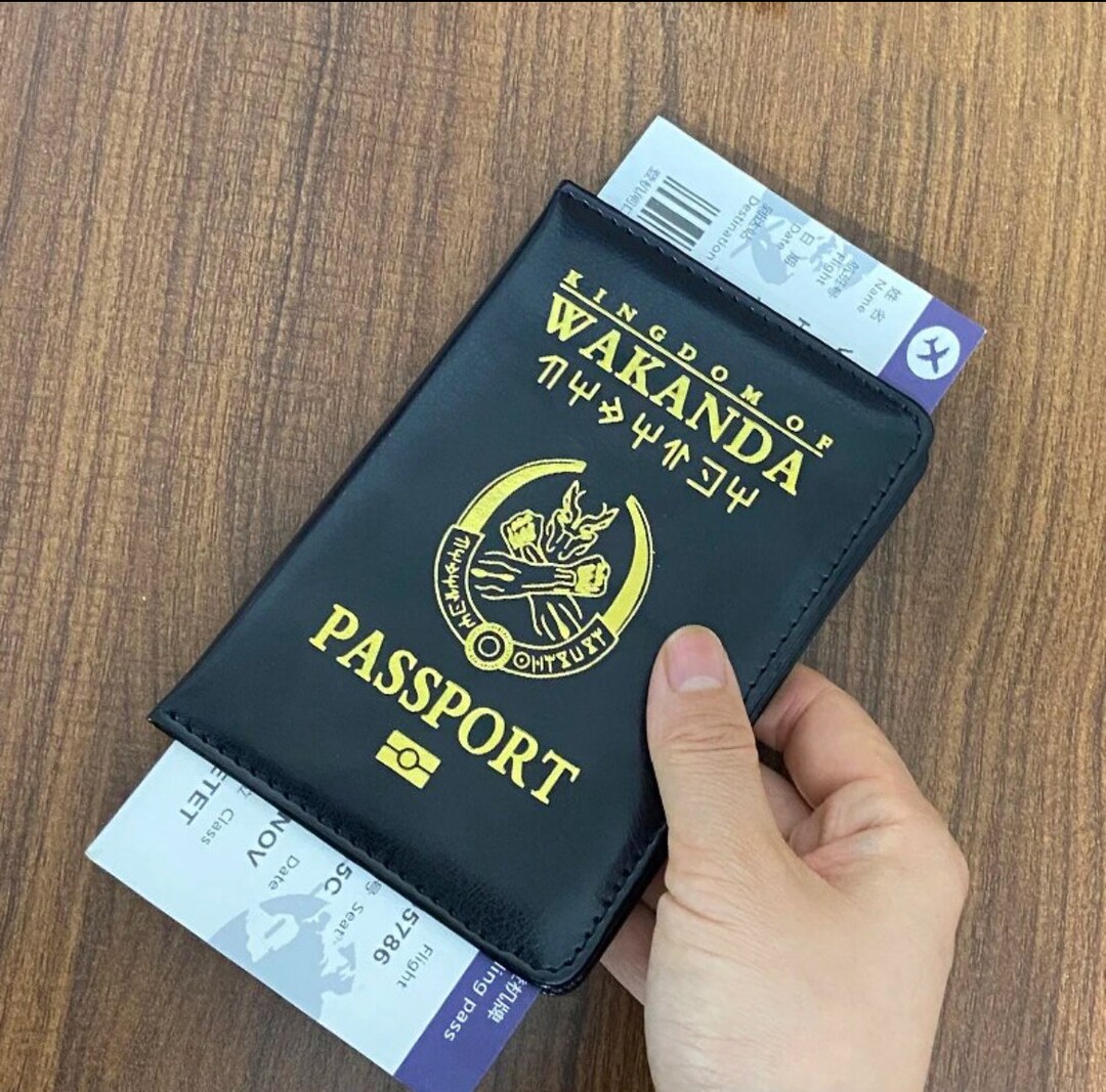 Wakanda Black Panther Passport Cover Marvel Traveling Book Traveling ...
