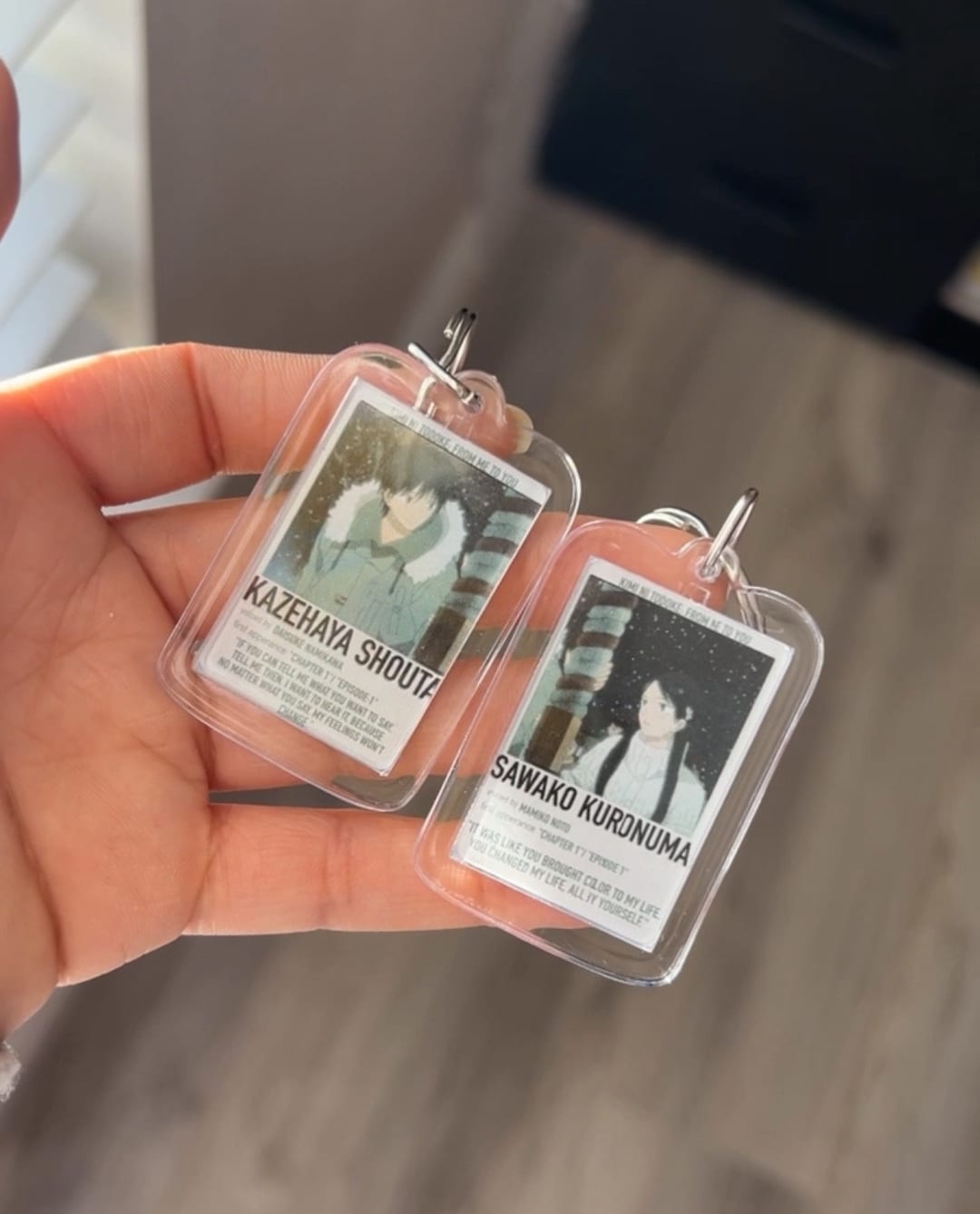 Anime Matching Inspired Keychain Romance Anime Love Anime Couples ...