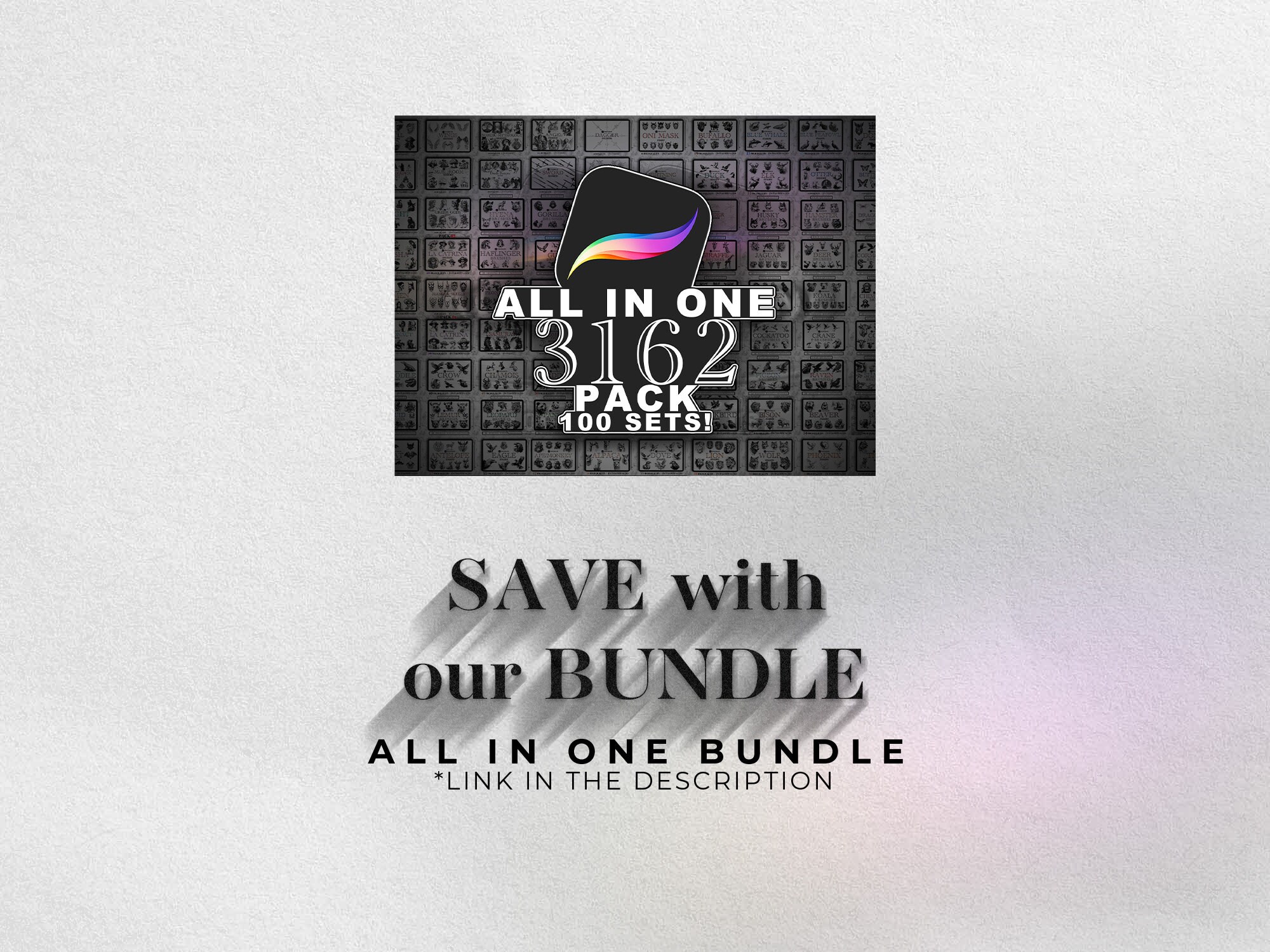 Procreate Halloween Stamp Bundle INSTANT DOWNLOAD Bundle of 600 ...