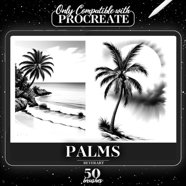Palm Tree Stamp - Etsy
