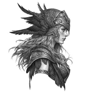 50 Nordic Valkyrie Procreate Brushes | Tattoo Stamp Designs (instant ...