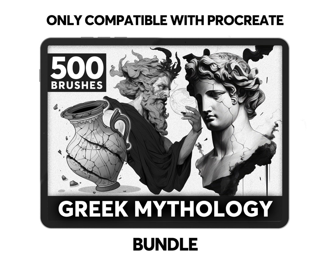 500 Greek Mythology Design Bundle | Greek Mythology Stamps | Only ...