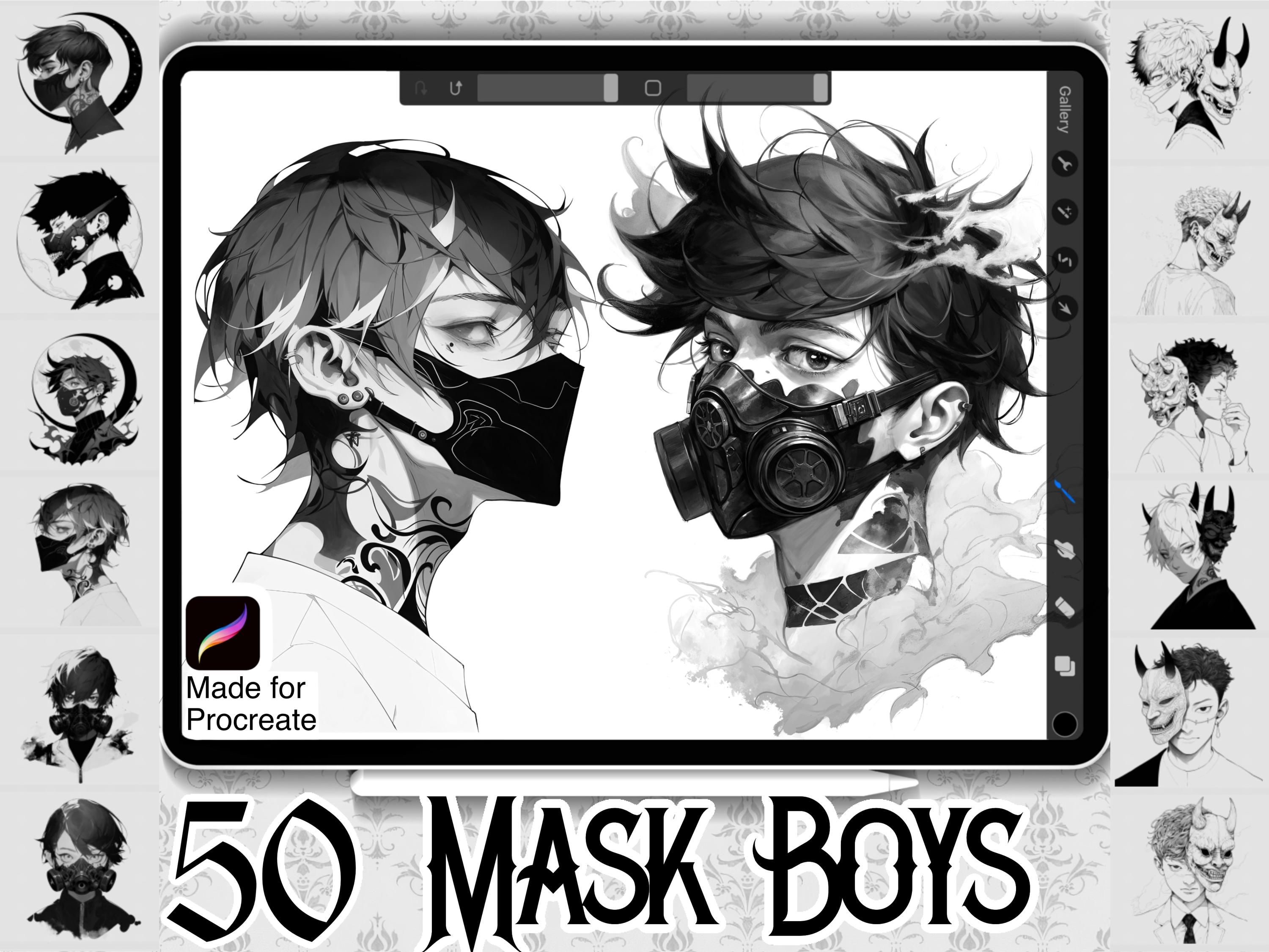 Anime Boy With Gas Mask