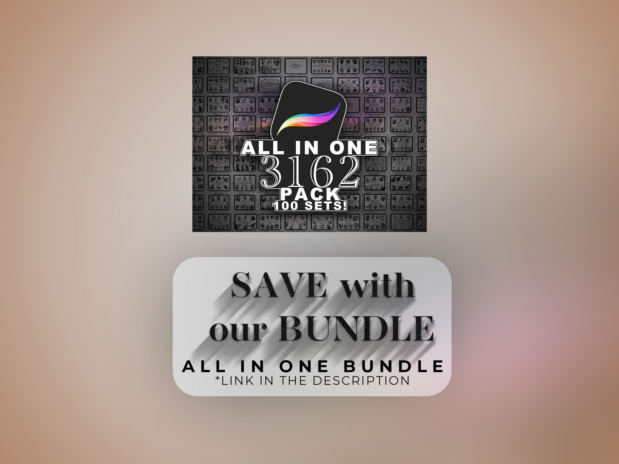 Dagger Brushes Tattoo Fineline Stencil Stamp / Instant - Etsy