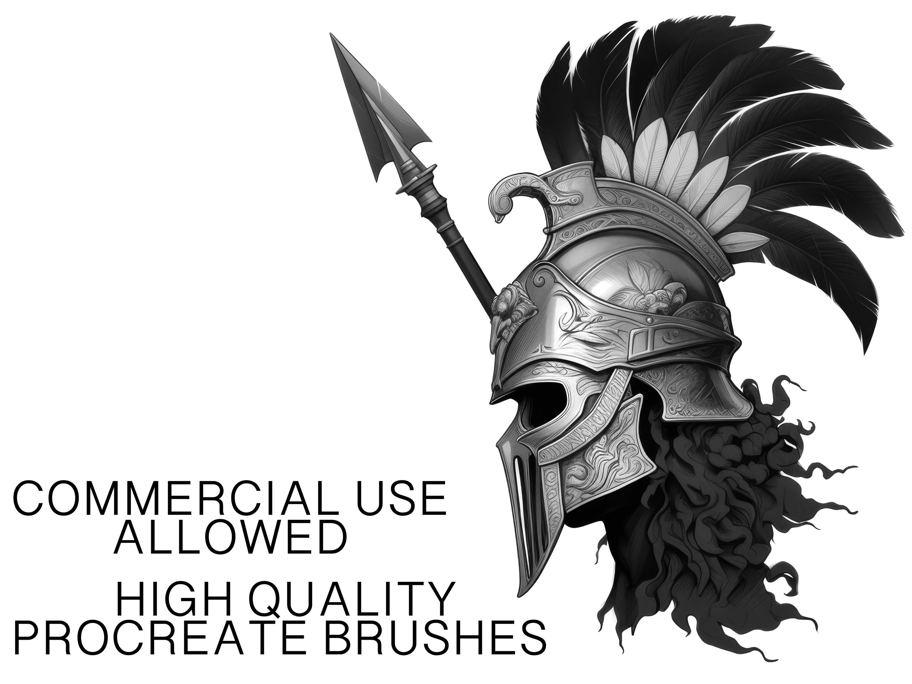 50 Greek Ares Designs INSTANT DOWNLOAD Greek Mythology Stamps Procreate ...