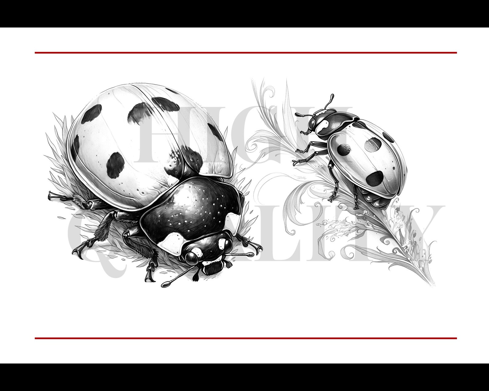 Ladybird Procreate Brush Set | 50 Realistic Insect Brushes (digital ...