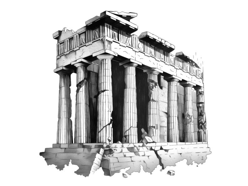 50 Greek Structure Designs INSTANT DOWNLOAD Greek Mythology Stamps ...