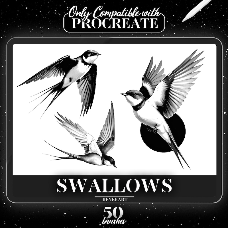 Tattoo of a Swallow - Etsy UK