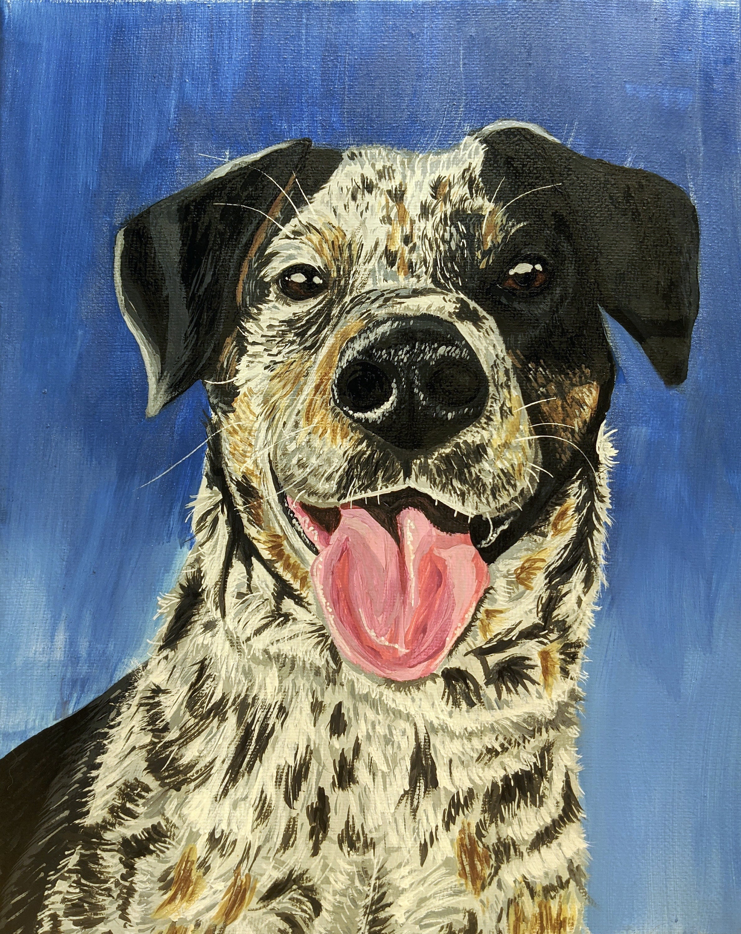 Custom Acrylic Pet Portrait on Canvas, Personalized Gift - Etsy