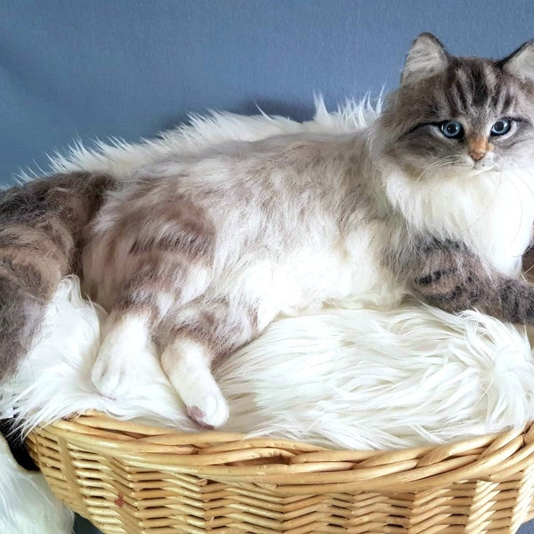 Long Hair Cat Plush - Etsy