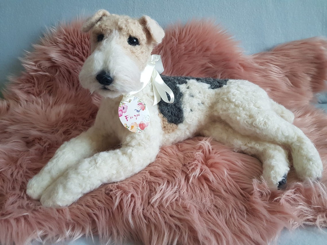 Cuddle Dog Clones Realistic Fox Terrier Custom Stuffed Dogs - Etsy