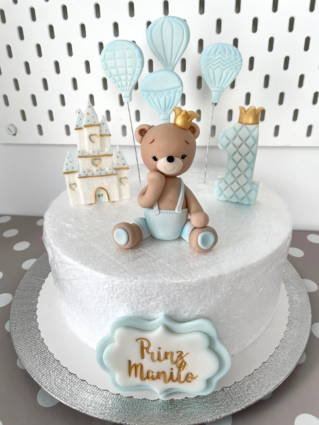 Taddy Bear Prince Cake Topper - Etsy