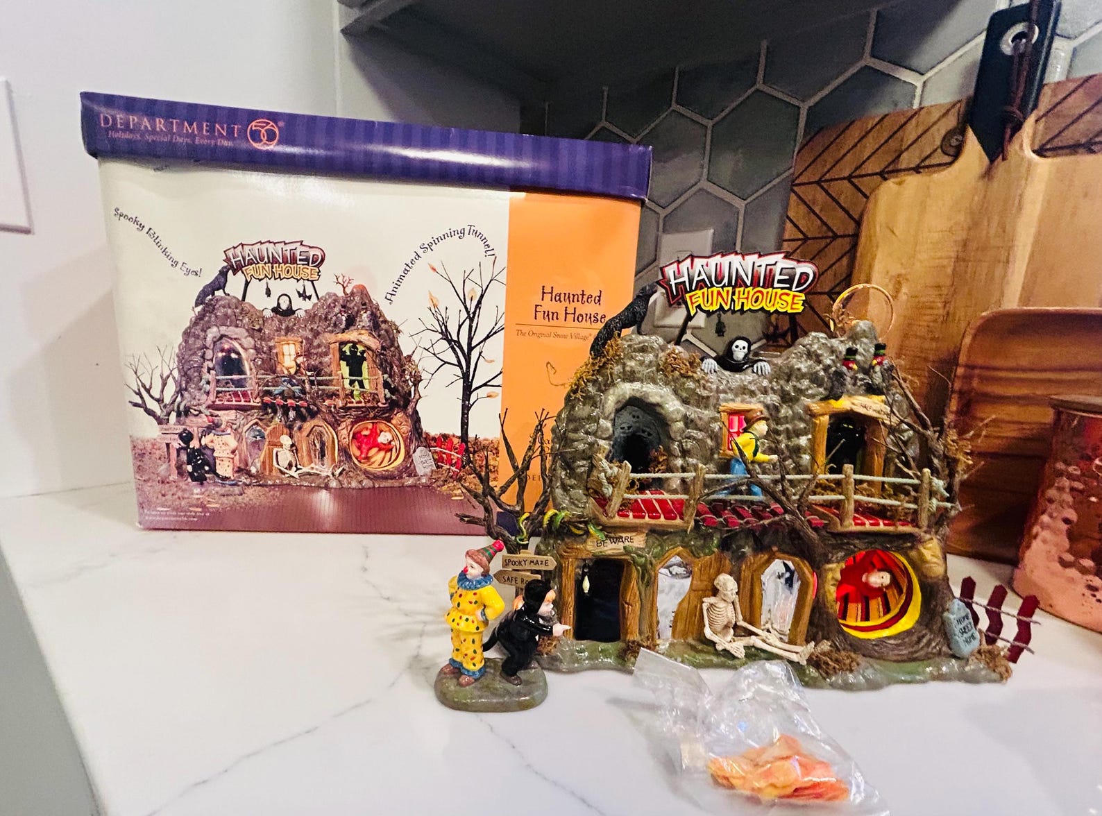 Department 56 Retired Halloween Haunted Fun House Gift Set - Etsy