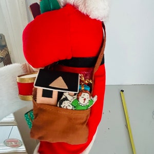 Vintage Santa and His Sack Full of Goodies - Etsy