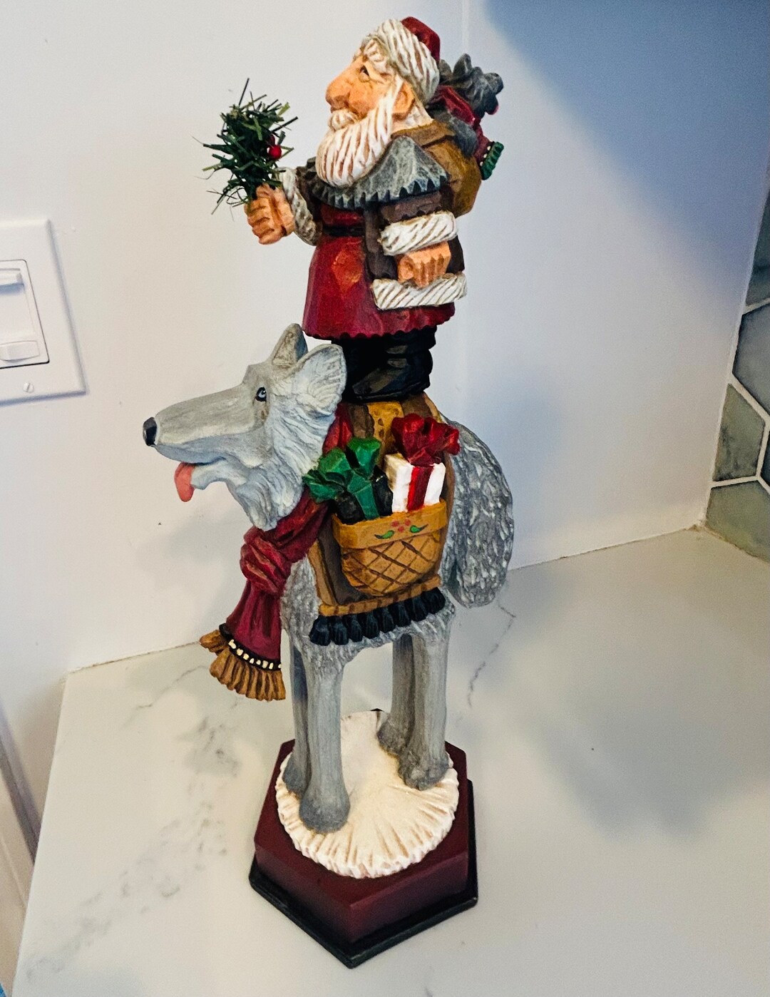 David Frykman Santa Figurine 1998 Tannenbaum Timberwolf 16" #1486/3000 ...