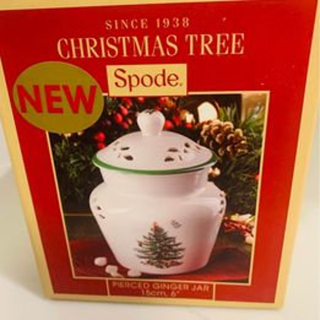 Spode Christmas Tree Pierced Ginger Jar - Etsy
