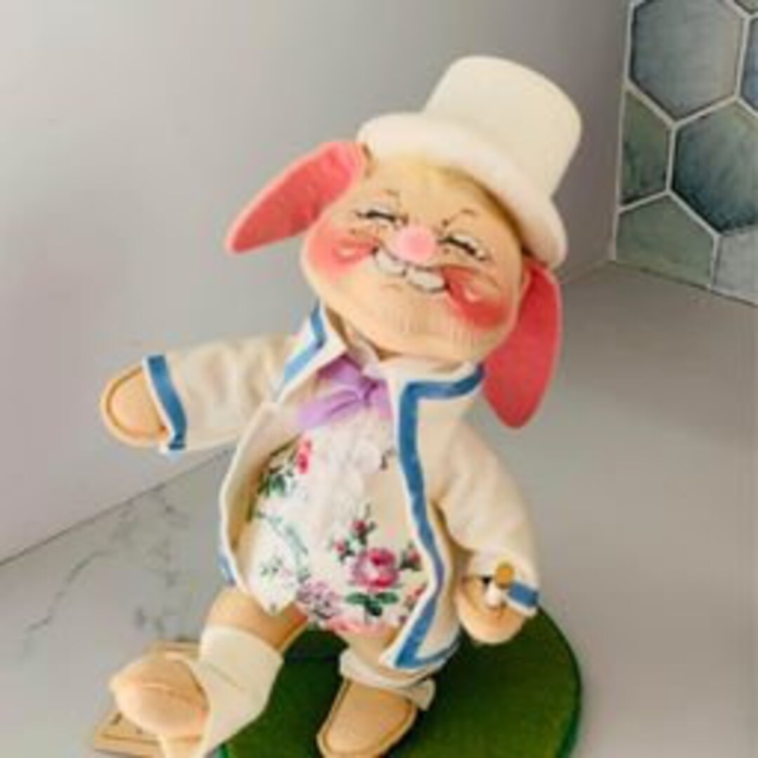 Vintage Easter Bunny 1993 Annalee - Easter Parade - Etsy