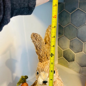 Straw Easter Bunny Duo! Absolutely Adorable - Etsy