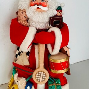 Vintage Santa and His Sack Full of Goodies - Etsy