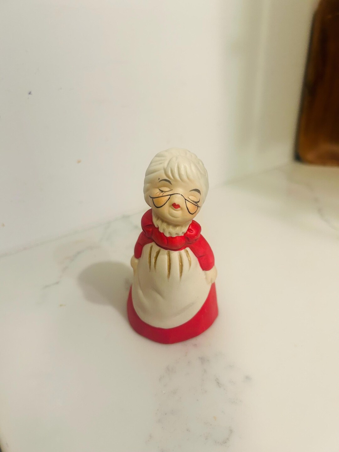 Vintage Merri Bells Jasco 1978 Mrs Claus Bisque Porcelain Christmas ...