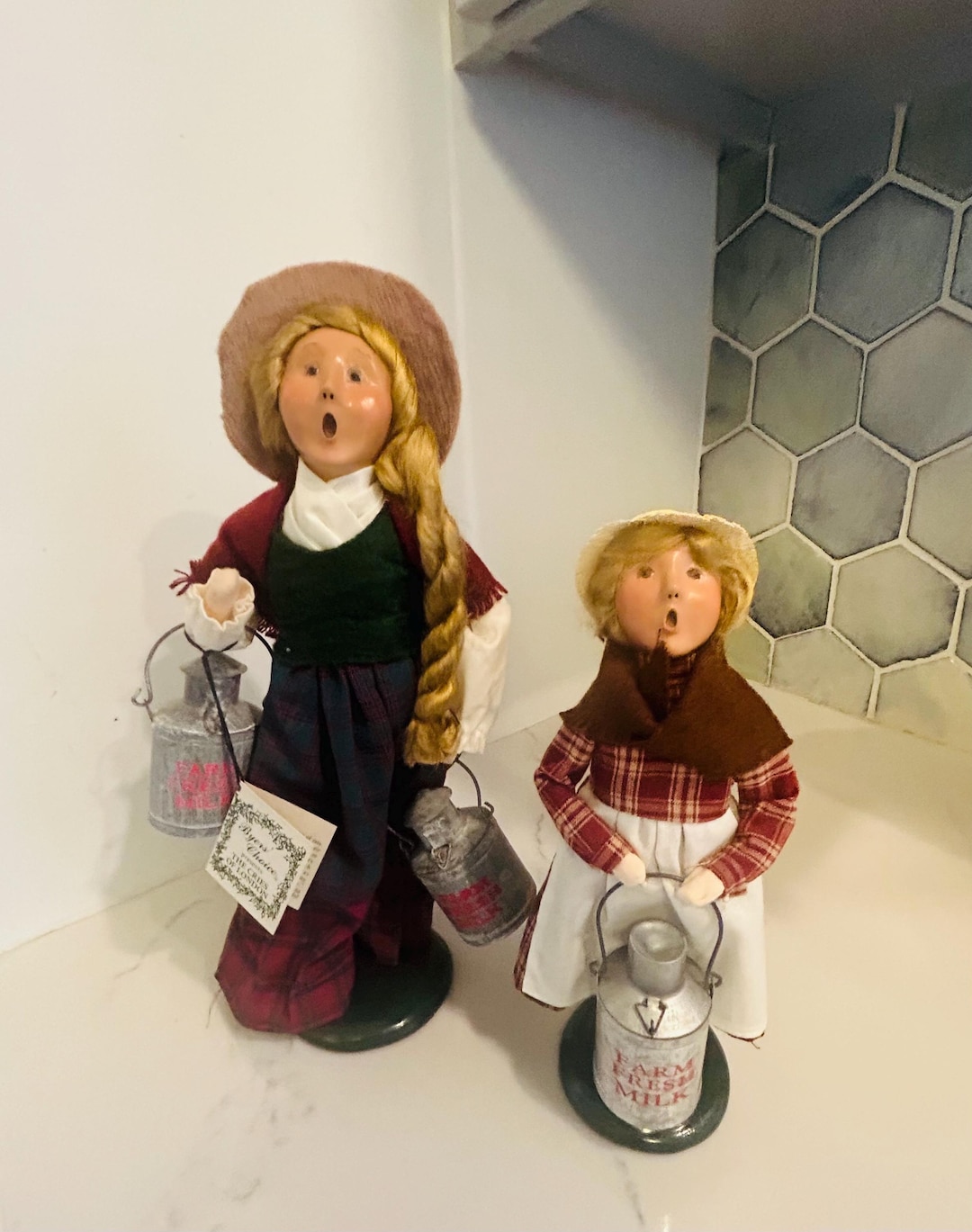 Milk Maiden & Girl With Hang Tags. Retired 1997 the Cries of London ...