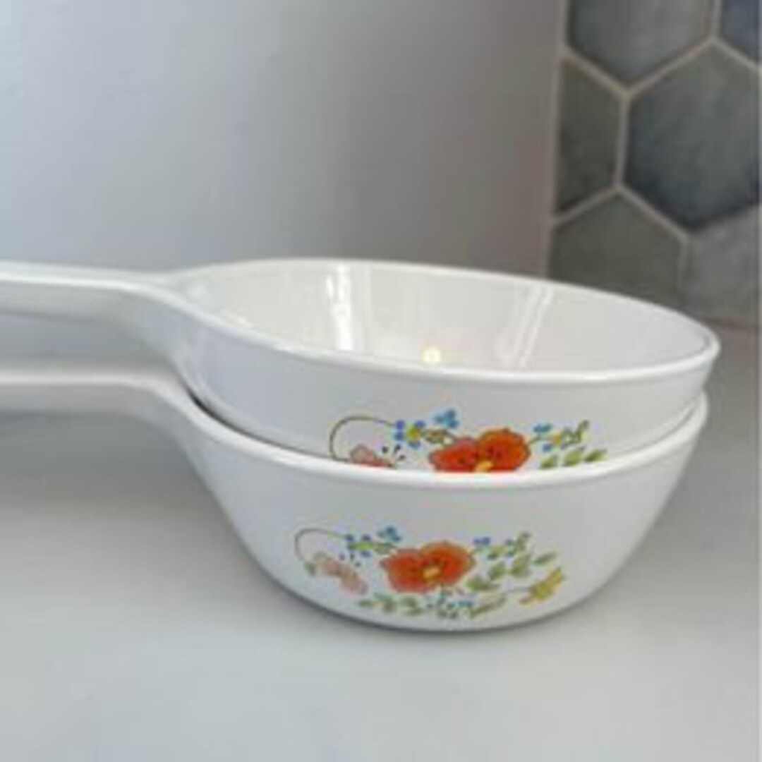 Vintage Set of 2 Corelle Corning Ware 1 Pint Wildflower - Etsy
