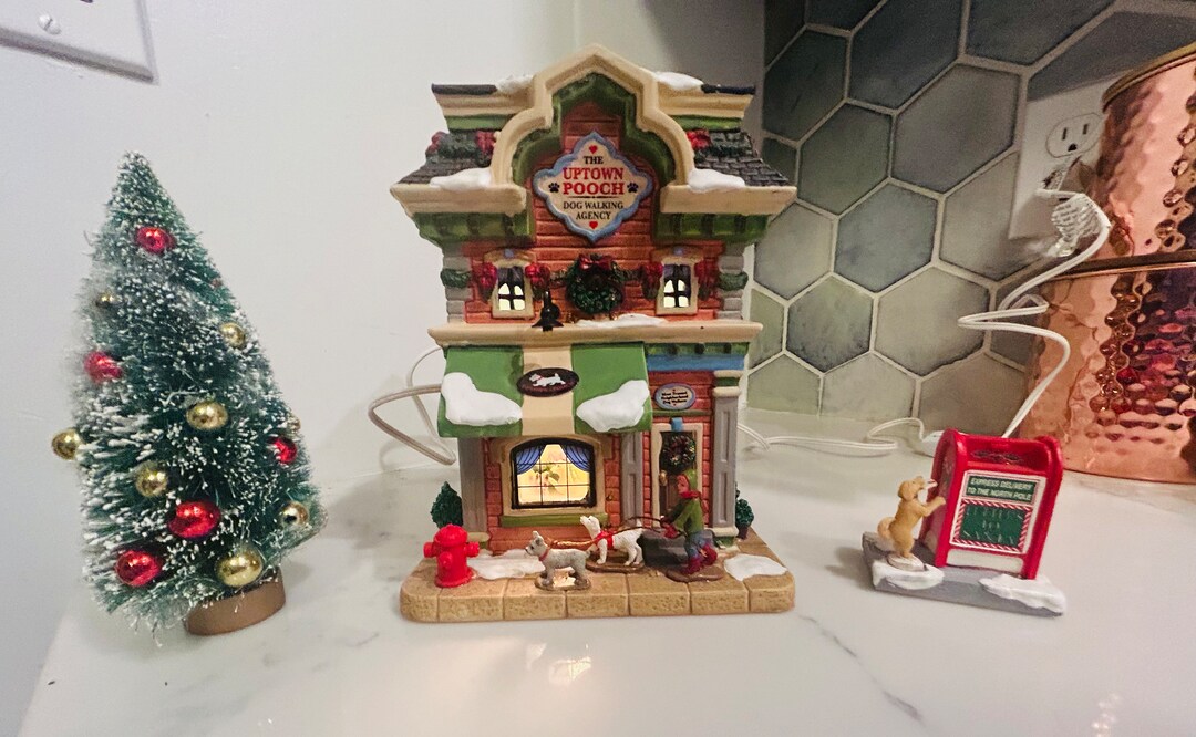 Lemax Village Collection “the Uptown Pooch Dog Walking Agency” With ...