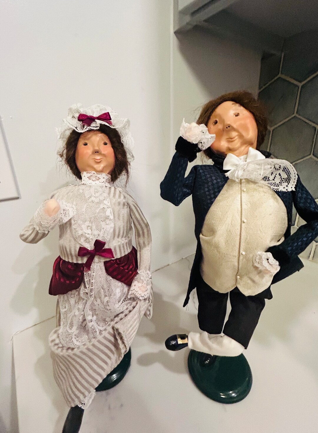 Byers' Choice 2000 the Nutcracker Seruss mr. & Mrs. Fezziwig Dancing ...