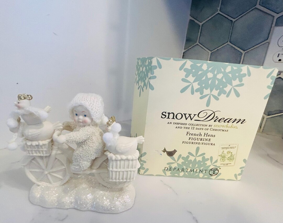 Disney Cinderella Snowbabies Dancing Near Midnight Figurine Statue 2008 ...