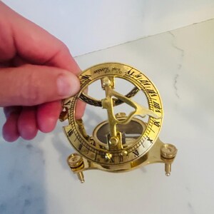 Brass Sundial Compass 3 Nautical Maritime Antique Vintage Sun Dial - Etsy