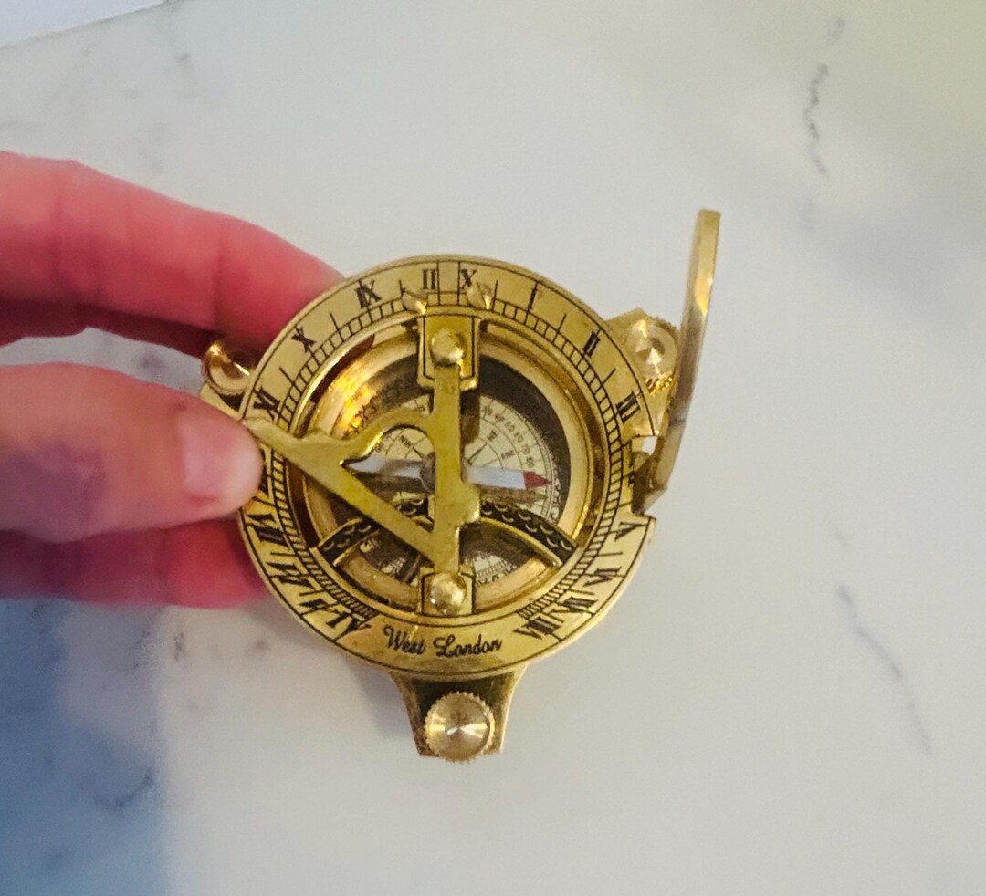 Brass Sundial Compass 3 Nautical Maritime Antique Vintage Sun Dial - Etsy