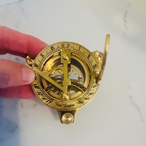 Brass Sundial Compass 3 Nautical Maritime Antique Vintage Sun Dial - Etsy