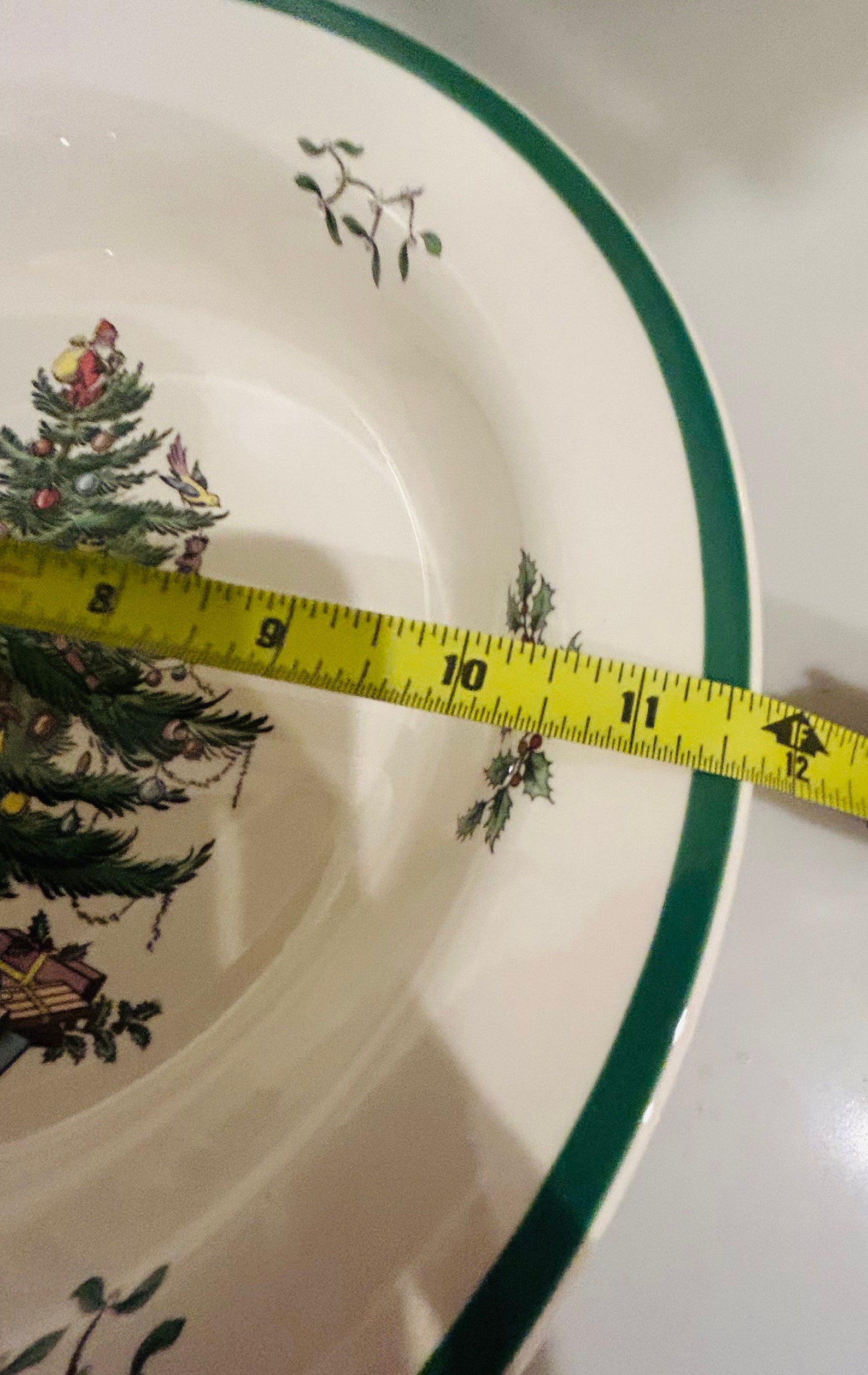 Spode England - Christmas Tree Serving Bow 11 3/4" Diameter - Etsy