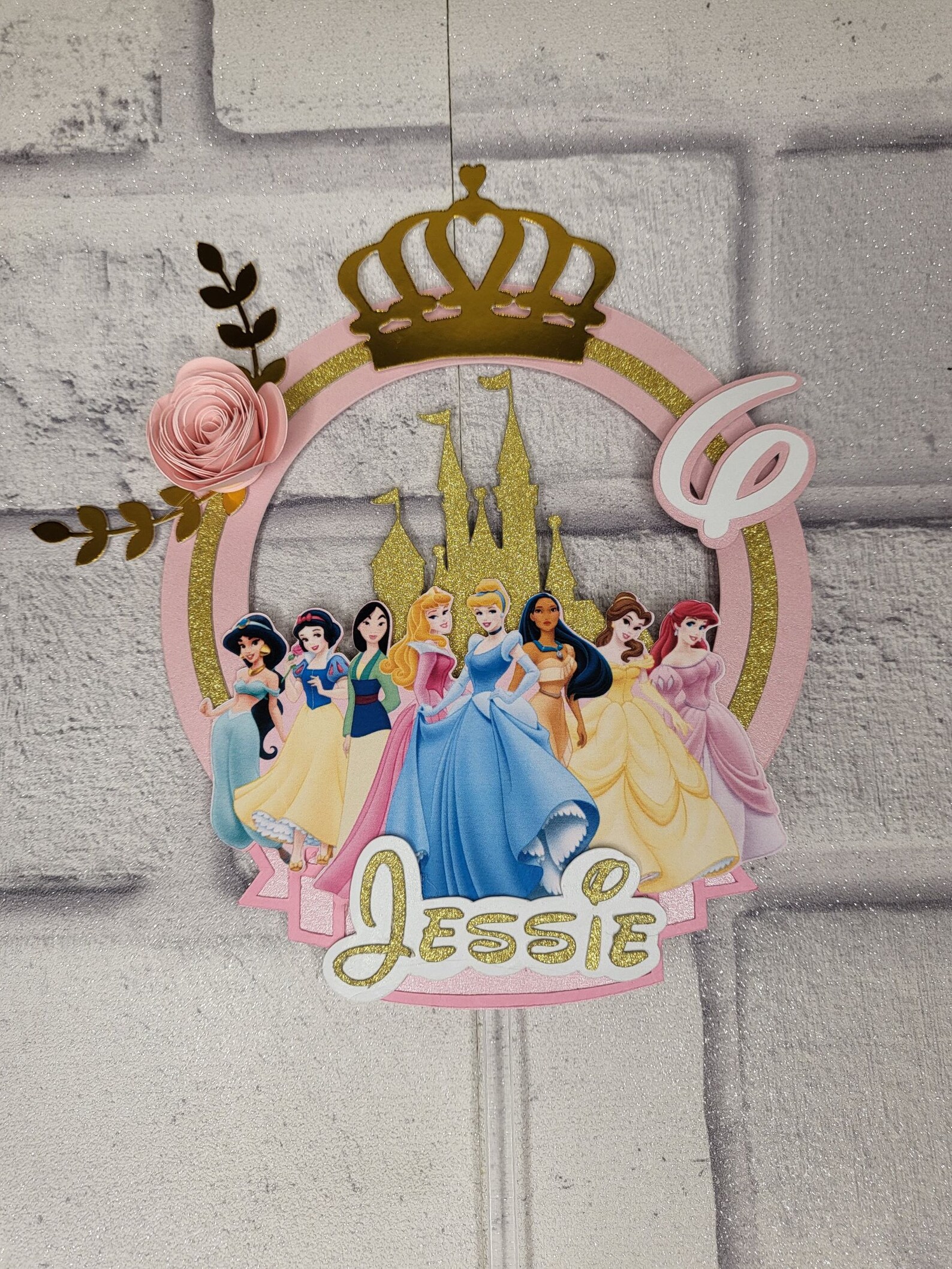 Princess 3D Cake Topper - Etsy