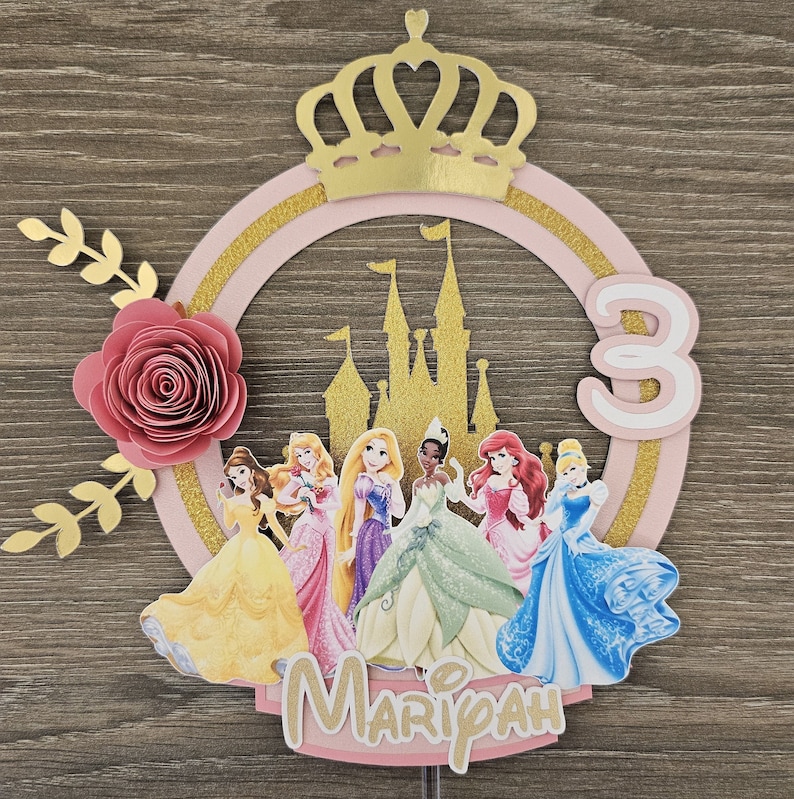Princess 3D Cake Topper - Etsy