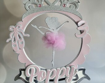 Ballerina Cake Topper With Spinning Ballerina - Etsy