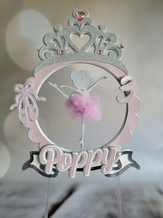 Ballerina Cake Topper With Spinning Ballerina - Etsy