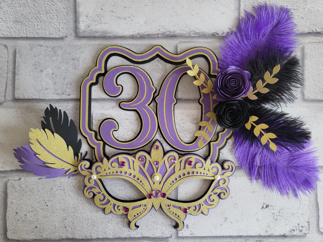 Masquerade Mask Cake Topper / Mardi Gras Mask - Etsy