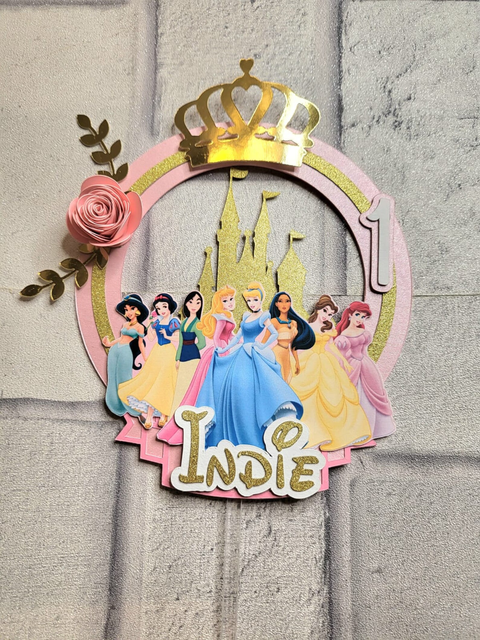Princess 3D Cake Topper - Etsy