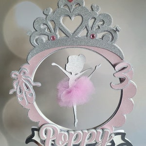 Ballerina Cake Topper With Spinning Ballerina - Etsy